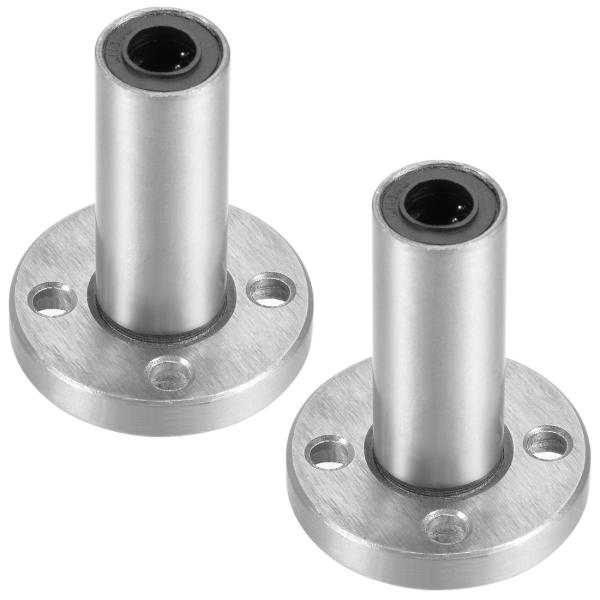 【本商品は海外出荷】お届けは通常20-30日を頂いております。モデル：LM6UU (公称シャフト直径(dr): 6 mm, 外径(D): 12 mm, 全長(L): 35 mm)ラウンドフランジ リニアモーションボールベアリングブッシング ...