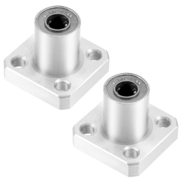 【本商品は海外出荷】お届けは通常20-30日を頂いております。モデル：LMK6UU (公称シャフト直径(dr): 6 mm, 外径(D): 12 mm, 全長(L): 19 mm)スクエアフランジ リニアモーションボールベアリングブッシング...