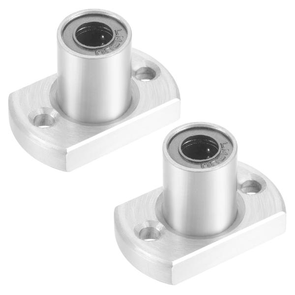【本商品は海外出荷】お届けは通常20-30日を頂いております。モデル：LMH6UU (公称シャフト直径(dr): 6 mm, 外径(D): 12 mm, 全長(L): 19 mm)ツーサイドカットフランジ リニアモーションボールベアリングブ...