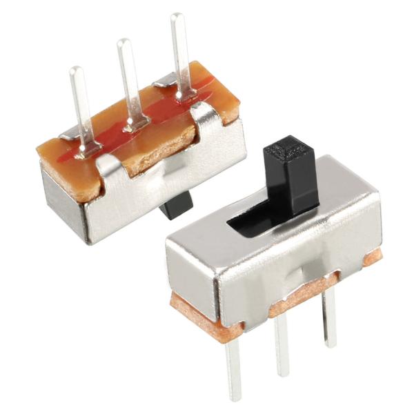 【本商品は海外出荷】お届けは通常20-30日を頂いております。品名：スライドスイッチ；ポジション：2；タイプ：トグルスイッチパッケージ：100(+/-2%) 個xスライドスイッチ；ノブ高さ:  3mmサイズ: 9x 4 x 11mmタイプ：...