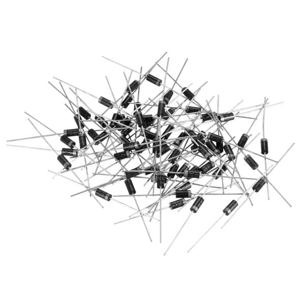 【本商品は海外出荷】お届けは通常20-30日を頂いております。製品名：整流ダイオード；モデル ：1N4001順電流 ：1A;最大繰返しピーク逆電圧 ：50Vリード径 ：0.4mm;本体サイズ ：5 x 2.4mm(L x D)全長 (各) ...