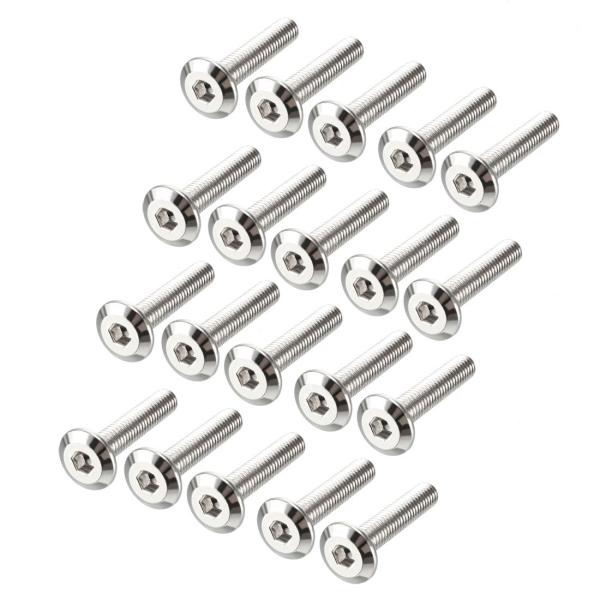 【本商品は海外出荷】お届けは通常20-30日を頂いております。M6ねじ直径、30mmアンダーヘッド長さ六角ソケットヘッド炭素鋼材製、ニッケルメッキ仕上Bolts for joining wood, boards, kitchen workt...