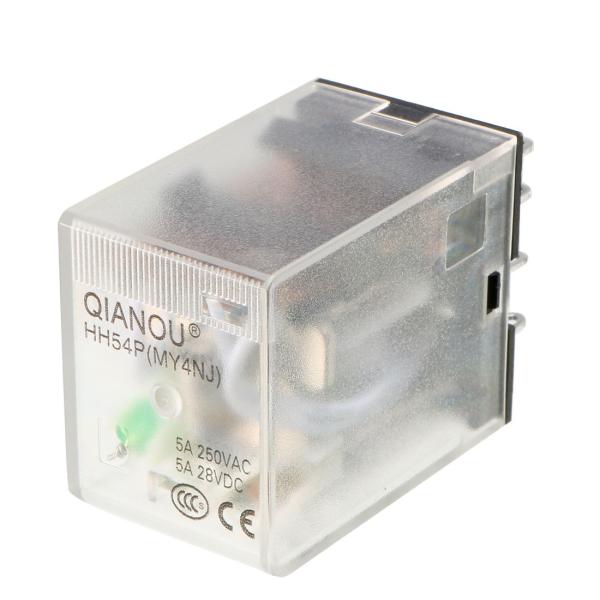 【本商品は海外出荷】お届けは通常20-30日を頂いております。製品名：電磁パワーリレー; モデル：HH54P;タイプ : 4P4T;端子の数量 : 14コイル電圧:DC12V; 接触容量:5A 250VAC/5A 28VDC;本体サイズ(約...