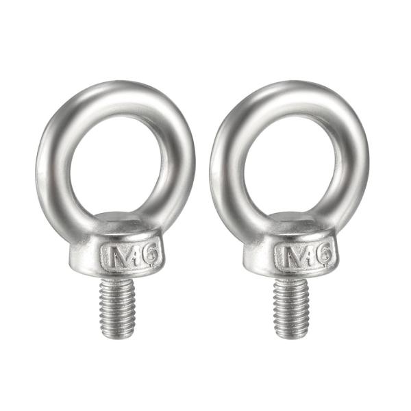 【本商品は海外出荷】お届けは通常20-30日を頂いております。オススレッドサイズ: M6 x 11mm(DxL)アイ径: 15.7mm; 合計サイズ: 40.9x27mm(HxW)304ステンレス鋼製、防錆、耐食性、耐久性このリフティングア...