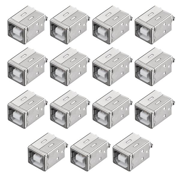 【本商品は海外出荷】お届けは通常20-30日を頂いております。BタイプPCB USBコネクタ メスジャック 180度 DIP垂直ストレートインサートピン数：4P;ピン間隔：2.5mm寸法：24.1×12×11mmmm（L * W * H）ミ...