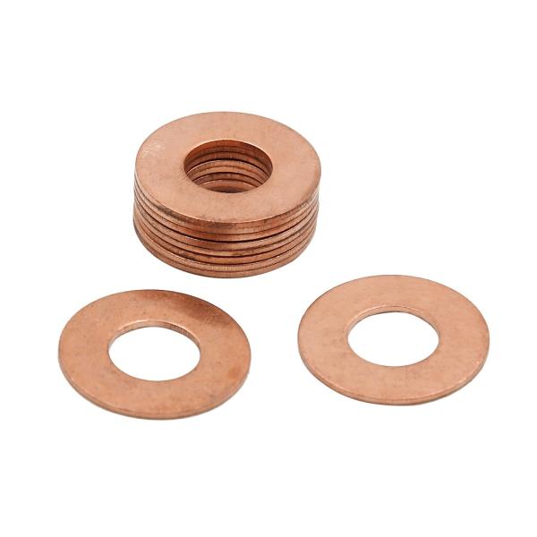【本商品は海外出荷】お届けは通常20-30日を頂いております。材質：銅カラー：銅のトーン自動車用エッセンシャルワッシャーの品揃え、サンププラグ、水、燃料、油圧継手に最適です。サイズ: 10 x 22 x 1mmパッケージ内容 : 10 x ...