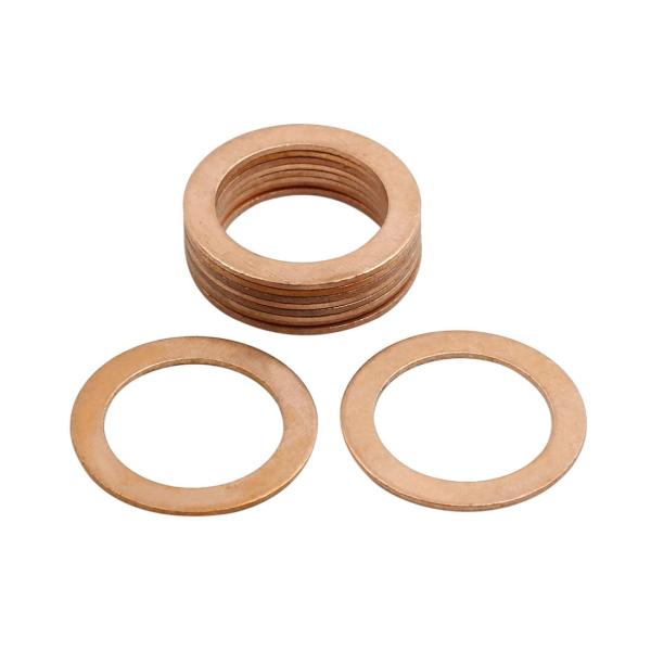 【本商品は海外出荷】お届けは通常20-30日を頂いております。材質：銅カラー：銅のトーン正味重量: 26gサイズ: 20 x 28 x 1mmパッケージ内容 : 10 x 銅ワッシャ