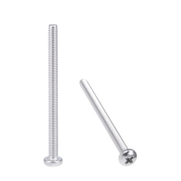 【本商品は海外出荷】お届けは通常20-30日を頂いております。モデル：M4x55mm;材質：304ステンレス鋼；ネジの長さ：55mm；ピッチ：0.7mm；ネジヘッド直径：8mm；ネジ溝タイプ：フィリップスクロスパッケージ内容：機械ねじ20個...