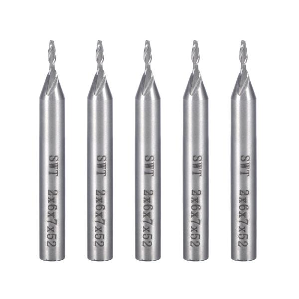 【本商品は海外出荷】お届けは通常20-30日を頂いております。シャンク径：6 mm;切削直径：2 mm; フルート数：2切断長さ：7mm ;全長さ：52mmサイドミーリング、エンドミル加工、仕上げ加工などに最適です炭素鋼、軟質合金鋼、ダイス...
