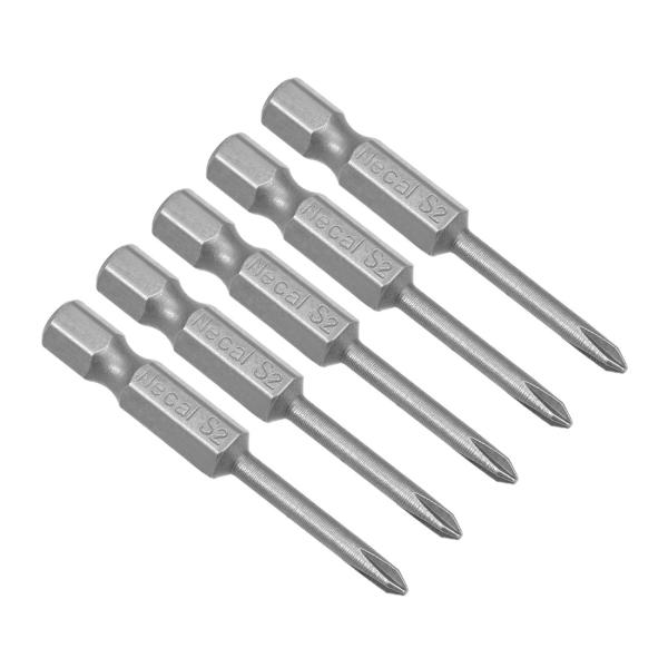 【本商品は海外出荷】お届けは通常20-30日を頂いております。特徴：シャンクサイズ：六角6.35mm；ビット径：3mm；全長：50mm；ビットタイプ：3PH0;表面処理：サンドブラスト;材質：S2パッケージ内容：プラスドライバービット5個入...