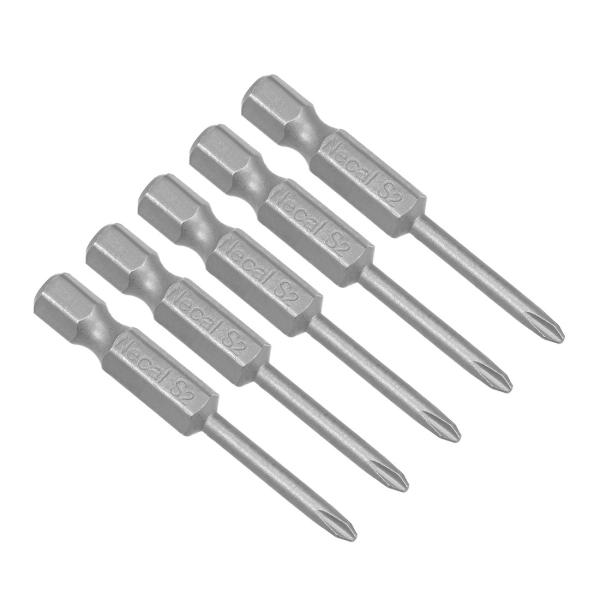 【本商品は海外出荷】お届けは通常20-30日を頂いております。特徴：シャンクサイズ：六角6.35mm；ビット径：3mm；全長：50mm；ビットタイプ：3PH1 ;表面処理：サンドブラスト;材質：S2パッケージ内容：プラスドライバービット5個...