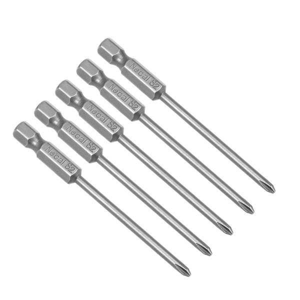 【本商品は海外出荷】お届けは通常20-30日を頂いております。特徴：シャンクサイズ：六角6.35mm；ビット径：3mm；全長：75mm；ビットタイプ：3PH1;表面処理：サンドブラスト;材質：S2パッケージ内容：プラスドライバービット5個入...