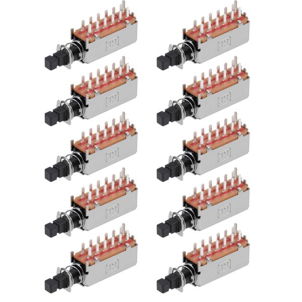 【本商品は海外出荷】お届けは通常20-30日を頂いております。[標準] - 4PDT 12 ピン 3 mm ピッチ 1 ポジション[ラッチスイッチ ] - セルフロックストレートスルーホールミニチュアスイッチ[特性] - メカニズム設計によ...