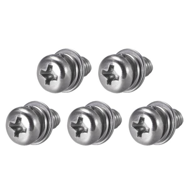 【本商品は海外出荷】お届けは通常20-30日を頂いております。ドライブタイプ：十字穴; ヘッドスタイル：パンヘッドサイズ： M5 x 8mm; パッケージ数量： 5個入り真新しい100％、インストールが簡単で耐久性がある高品質十字穴パンヘッ...