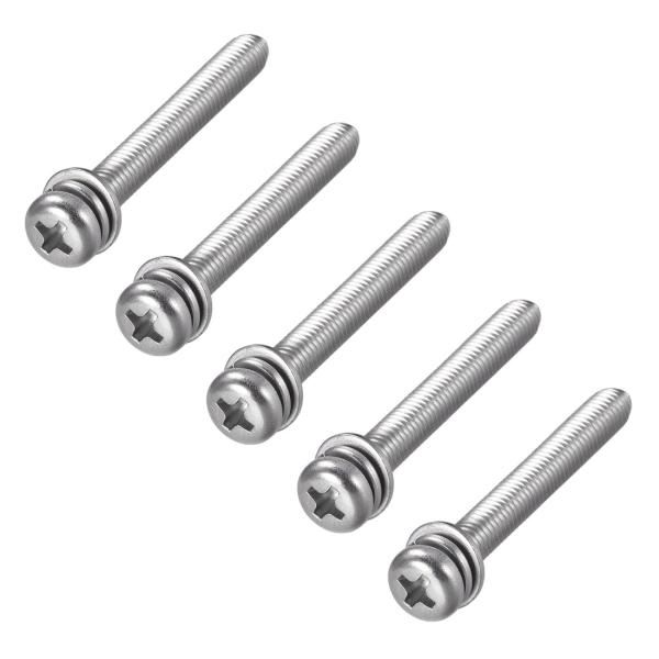 【本商品は海外出荷】お届けは通常20-30日を頂いております。ドライブタイプ：十字穴; ヘッドスタイル：パンヘッドサイズ： M5 x 40mm; パッケージ数量： 5個入り真新しい100％、インストールが簡単で耐久性がある高品質十字穴パンヘ...