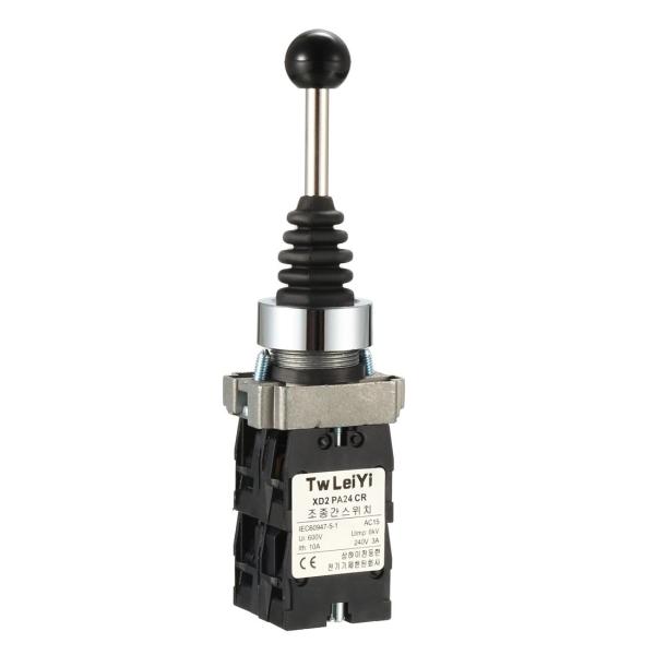 【本商品は海外出荷】お届けは通常20-30日を頂いております。操作ハンドルを30度傾けて4方向に操作します。1方向につき1つの常開接点を持つモーメンタリタイプの操作絶縁電圧（Ｕｉ）：６００Ｖ。加熱電流（Ith）：10A22 mmの穴をあけて...