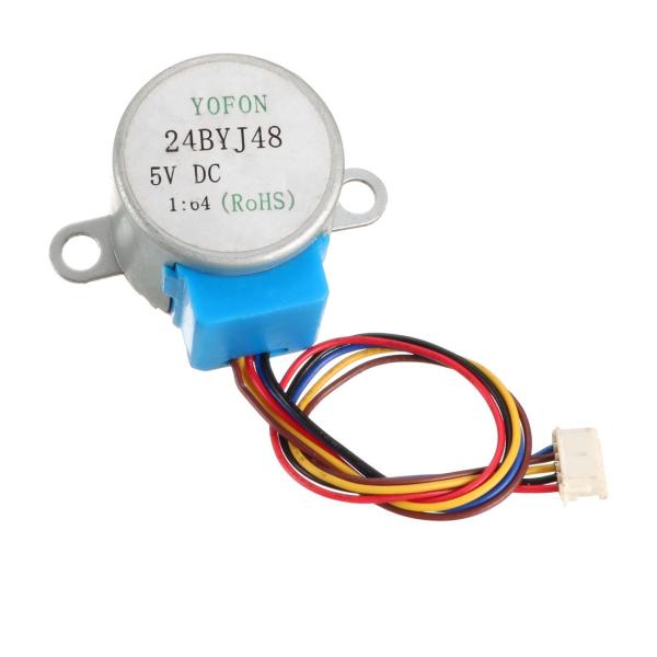 【本商品は海外出荷】お届けは通常20-30日を頂いております。電圧：DC 5V 相：4相5線。 減速比：1/64シャフトサイズ：5 x 9 mm（直径H）。 モーターサイズ：24x19mm（直径xH）高いステップ精度と分解能 振動や騒音が少...