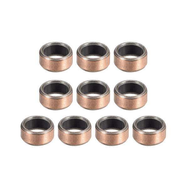 【本商品は海外出荷】お届けは通常20-30日を頂いております。内径：6mm、外径：8mm、長さ：4mm内径：6mm、外径：8mm、長さ：5mm青銅焼結および複合コーティングを施した炭素鋼ベース。スライド運動に最適耐荷重性能と耐摩耗性能に優れ...