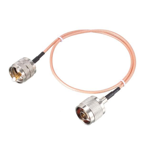 【本商品は海外出荷】お届けは通常20-30日を頂いております。50 OHM UHF（PL259）オスへNタイプオスアンテナケーブルRG316同軸ケーブルニッケルメッキコネクタ本体および金メッキ真鍮コンタクト付きますアンテナチューナー、スイッ...