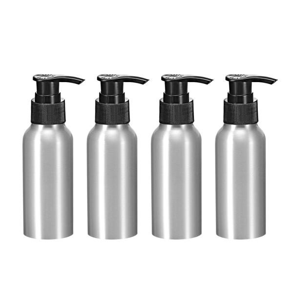 【本商品は海外出荷】お届けは通常20-30日を頂いております。容量：3.4oz/100ml; 材質：アルミニウム；パッケージ内容：アルミスプレーボトル4個入り便利 - 持ち運びに便利な小容量、軽量、あなたの液体作品のサンプルに最適です。広く...