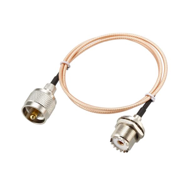 【本商品は海外出荷】お届けは通常20-30日を頂いております。50 OHM UHF SO239メス - UHF PL259メス低損失同軸ケーブルRG316コネクタ1：SO239 UHFメス|コネクタ2：PL259 UHFオスコネクタ材質：真...