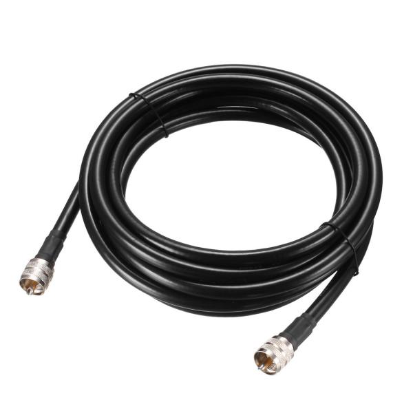 【本商品は海外出荷】お届けは通常20-30日を頂いております。UHF PL-259オス-UHF PL-259オスコネクタ付きRG213低損失同軸ケーブルニッケルメッキのコネクタ本体と金メッキの真鍮コンタクト付き両端にPL-259コネクタをは...