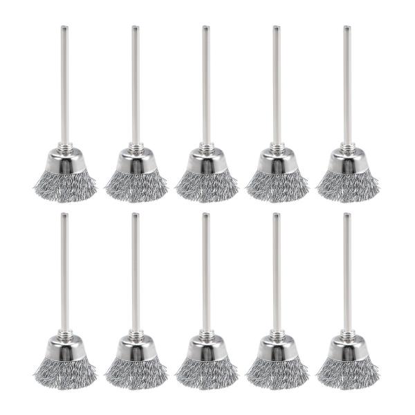 【本商品は海外出荷】お届けは通常20-30日を頂いております。サイズ - 20mm径9mm長さ2.35mmシャンク付きワイヤーカップブラシ。耐久性-スパークとワイヤの破損を最小限に抑えるために銅でコーティングされた長寿命のスチールワイヤ。使...