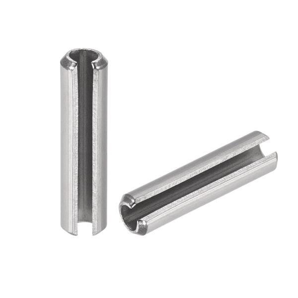 【本商品は海外出荷】お届けは通常20-30日を頂いております。1.材料：304ステンレス鋼製、耐腐食性、耐久性、安定性2.仕様：直径：5mm;長さ：35mm; タイプ：テンションピン無地仕上げ3.パッケージ内容：10個 x 溝付きスプリング...