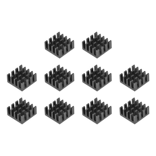 【本商品は海外出荷】お届けは通常20-30日を頂いております。全体のサイズ：7 x 14 x 14mm ;カラー：ブラック。このヒートシンクには熱伝導性接着剤が付属しており、良好な冷却結果が得られます。3Dプリンターの冷却に効果的に、モータ...