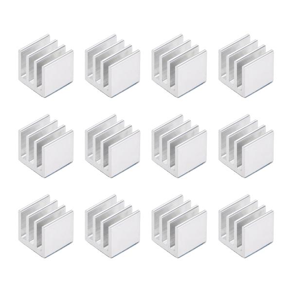 【本商品は海外出荷】お届けは通常20-30日を頂いております。全体のサイズ：10 x 10 x 10mm;カラー：シルバートーン。このヒートシンクには熱伝導性接着剤が付属しており、良好な冷却結果が得られます。3Dプリンターの冷却に効果的に、...