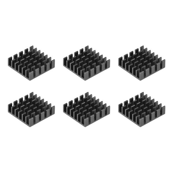 【本商品は海外出荷】お届けは通常20-30日を頂いております。全体のサイズ：6 x 20 x 20mm;カラー：ブラック。このヒートシンクには熱伝導性接着剤が付属しており、良好な冷却結果が得られます。3Dプリンターの冷却に効果的に、モーター...