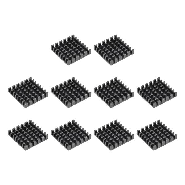 【本商品は海外出荷】お届けは通常20-30日を頂いております。全体のサイズ：5 x 25 x 25mm; カラー：ブラック。このヒートシンクには熱伝導性接着剤が付属しており、良好な冷却結果が得られます。3Dプリンターの冷却に効果的に、モータ...
