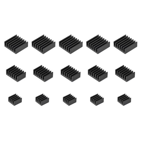 【本商品は海外出荷】お届けは通常20-30日を頂いております。[パラメーター]サイズ1：14 x 14 x 6 mm（L * W * H）; カラー：ブラック。【特徴】このヒートシンクは導電性の自己接着性、使いやすさ、強い粘着性が付属してい...