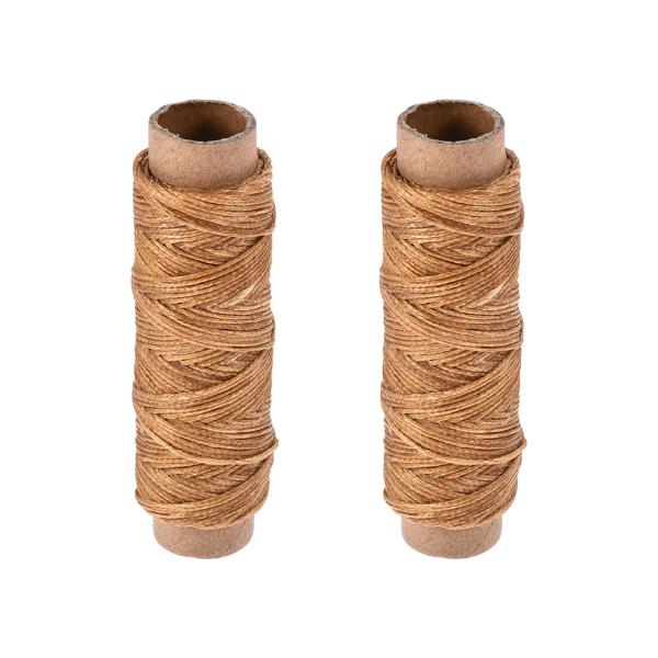 【本商品は海外出荷】お届けは通常20-30日を頂いております。[革縫製ワックス糸]-30M/スプール;ねじサイズ：1mm（150D）。[ヘビーフラットワックスドスレッド]-ポリエステルヤーンテキスタイルで作られており、高温でワックス処理され...