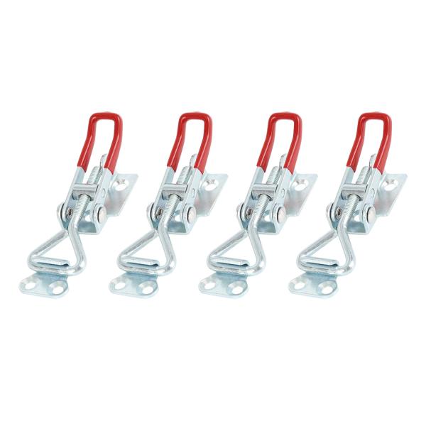 【本商品は海外出荷】お届けは通常20-30日を頂いております。耐食性・防錆性に優れた亜鉛メッキ鉄材を使用。丈夫で長持ち。小型で設置が簡単で、これらのトグルクランプをドアまたはボックスにネジで固定するだけです。設置距離は調整可能で、2つのドア...