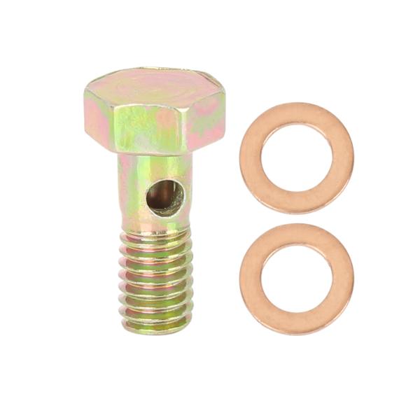 【本商品は海外出荷】お届けは通常20-30日を頂いております。サイズ：20x11mm（L * D）ねじ径：M6x1.0;ワッシャーの直径：M6パッケージ：1 xバンジョーボルト; 2×ワッシャー六角頭と金属素材で設計されています。簡単に取付...