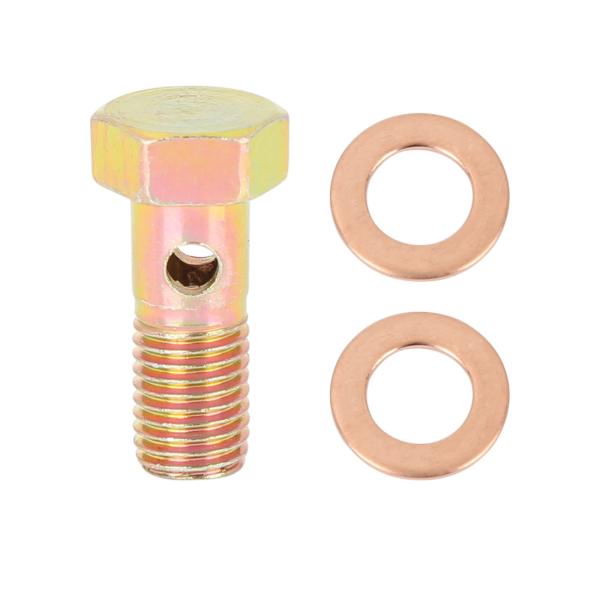 【本商品は海外出荷】お届けは通常20-30日を頂いております。サイズ：24x13 mm（L * D）ねじ径：M8x1.0;ワッシャーの直径：M8パッケージ：1 xバンジョーボルト; 2×ワッシャー六角頭と金属素材で設計されています。簡単に取...