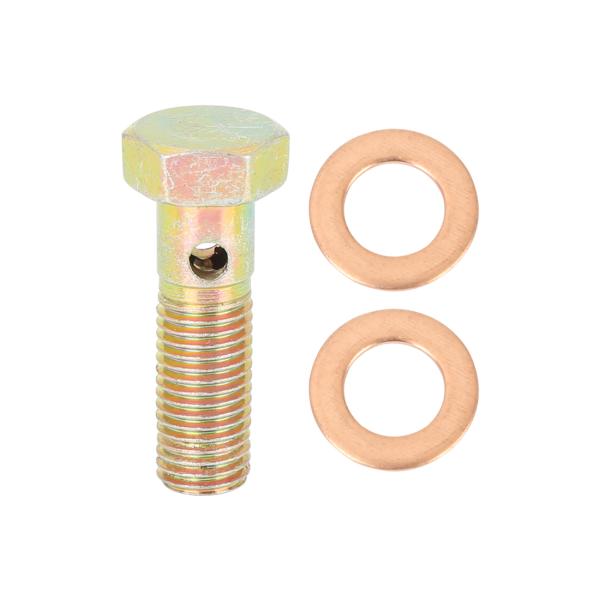 【本商品は海外出荷】お届けは通常20-30日を頂いております。寸法：30x13 mm（L * D）ねじ径：M8x1.0; ワッシャーの直径：M8パッケージ内容：1 xバンジョーボルト; 2×ワッシャー六角頭と金属素材で設計されています。簡単...