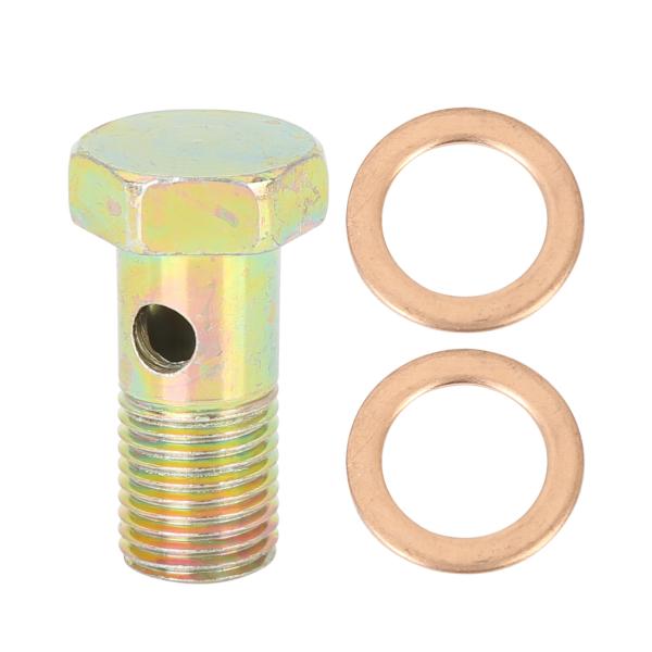 【本商品は海外出荷】お届けは通常20-30日を頂いております。サイズ：32x19mm（L * D）ねじ径：M12x1.25;ワッシャーの直径：M12パッケージ：1 xバンジョーボルト; 2×ワッシャー六角頭と金属素材で設計されています。簡単...