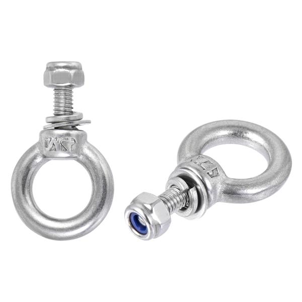 【本商品は海外出荷】お届けは通常20-30日を頂いております。オスねじサイズ：M4 x 11mm（D * L）リング外径：19mm;リング内径：11mm;全体のサイズ：30x19mm（H * W）リフティングアイボルトは優れた耐食性と耐久性...