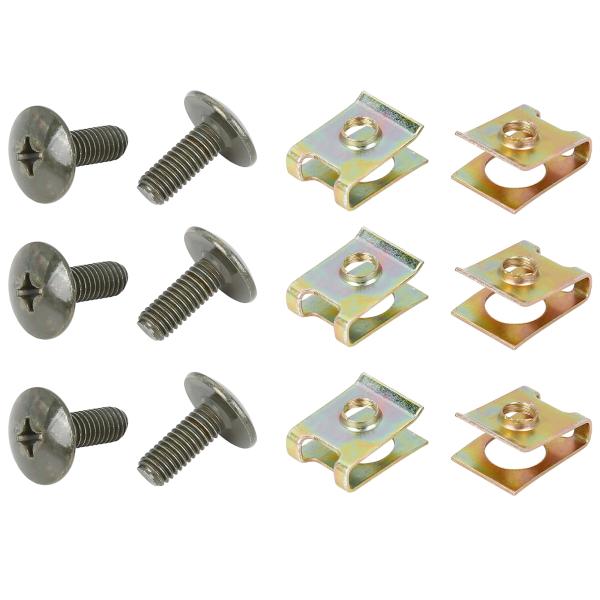 【本商品は海外出荷】お届けは通常20-30日を頂いております。【サイズ】ネジサイズ:6x16mm【アプリケーション】壊れたモーターサイクル自動車ネジ入。【高品質】u-クリップとネジは高品質のメタル製で、防食で、丈夫で耐久性です。【汎用】クリ...