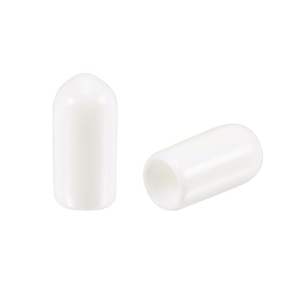 【本商品は海外出荷】お届けは通常20-30日を頂いております。【5mm内径&amp;15mm高さ】 5mm内径ホワイト ビニールラウンドエンドキャップカバー、 15mm高さ (手動測定のため、±3 mmの偏差を許容してください。)【高品質の...