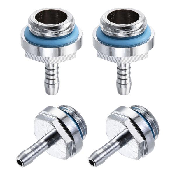 【本商品は海外出荷】お届けは通常20-30日を頂いております。[パラメータ] ねじサイズ：G6.35mm、ノズルサイズ：4mm x 13 mm（OD * L）、形状：ストレート。[材料] 水冷ブロックフィッティングの材質は真ちゅう（メッキク...