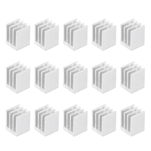 【本商品は海外出荷】お届けは通常20-30日を頂いております。[パラメーター]全体のサイズ：8.5 x 8.5 x 11mm（L * W * H）;カラー：シルバートーン。[アプリケーション]ヒートシンクはチップ、ステッピングモータードライ...