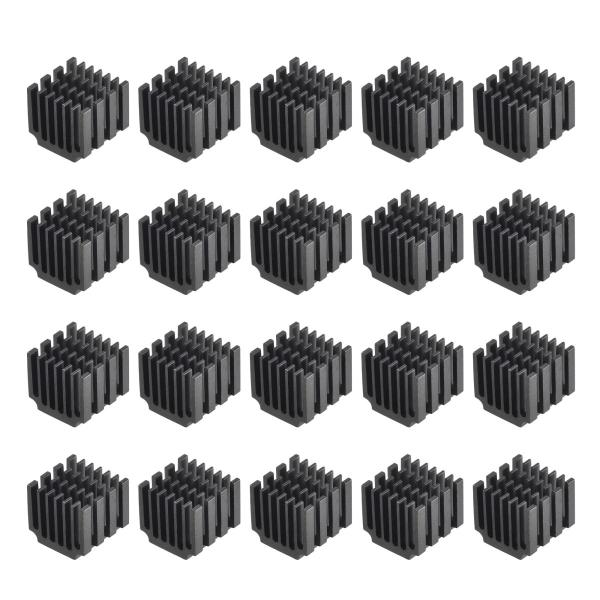 【本商品は海外出荷】お届けは通常20-30日を頂いております。[パラメータ]：全体のサイズ：14 x 14.5 x 13 mm（L * W * H）;カラー：ブラック。[アプリケーション]ヒートシンクはチップ、ステッピングモータードライバー...