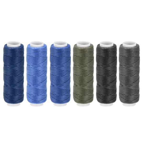 【本商品は海外出荷】お届けは通常20-30日を頂いております。[ レザーワックススレッド ] - 13 ヤード/スプール (約. 12M); 系サイズ: 0.8mm (150D/16)[ 素材 ] - ポリエステル糸のテキスタイルでできてお...