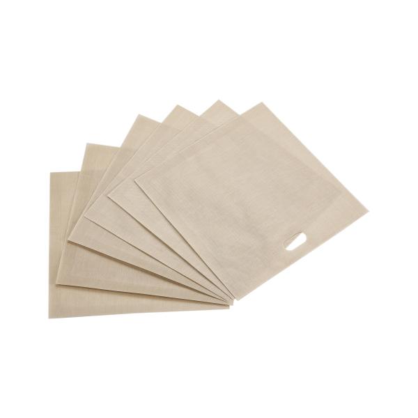 【本商品は海外出荷】お届けは通常20-30日を頂いております。材質：PTFEコーティングされたグラスファイバークロス。厚さ：0.1 mm、耐熱性：最大500°F;サイズ：160 * 165 mm（L * W）バッグは温かい石鹸水で洗うことが...