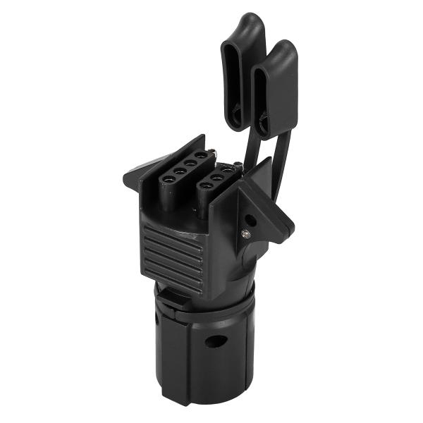 【本商品は海外出荷】お届けは通常20-30日を頂いております。7ウェイから4ウェイまたは5ウェイラウンドトレーラーコネクタはRVトラベルトレーラーを牽引するためのトレーラーであるRVで一般的に使用されています。導電性を向上させる金属端子と、...