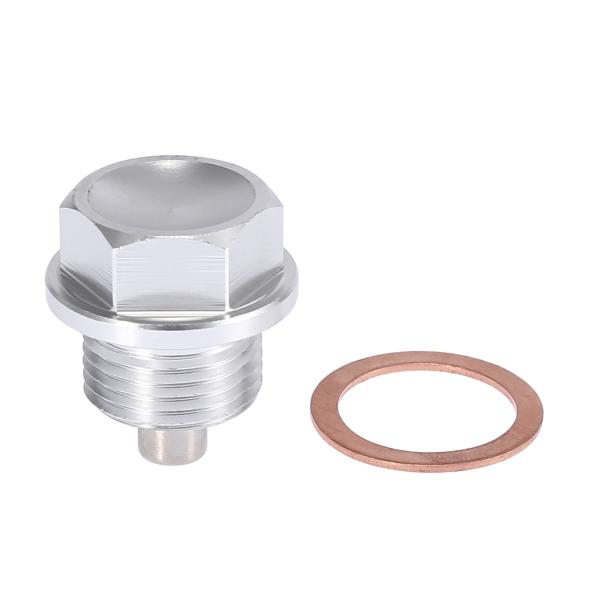 【本商品は海外出荷】お届けは通常20-30日を頂いております。備品: M18 x1.5スレッドの車両。材質：磁石、アルミニウム合金。耐久性と長寿命。ネジサイズ: M18 x 1.5. 合計サイズ: 28x25 mm(H*W). カラー：シル...