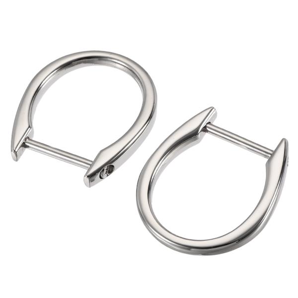 【本商品は海外出荷】お届けは通常20-30日を頂いております。内部幅: 29mm; 内部高さ: 32mm; 厚さ: 3 mm全体高さ: 43 mm; パッケージコンテンツ: 6個 x Dリング亜鉛合金素材で作られており、電気メッキ仕上げで、...